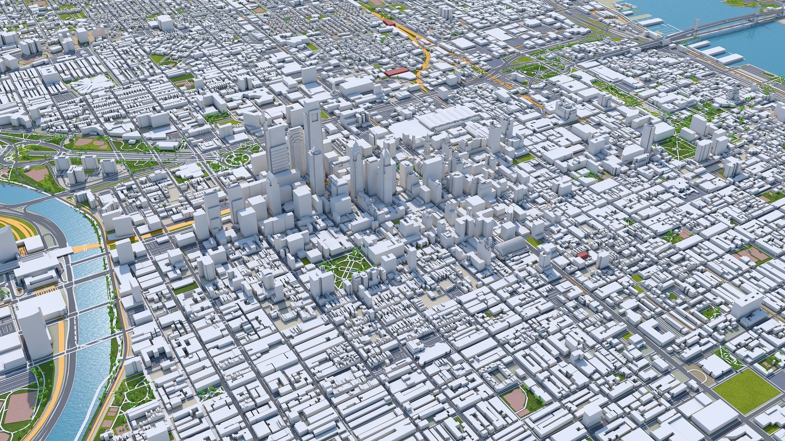 3D model Philadelphia Pennsylvania USA VR / AR / low-poly | CGTrader