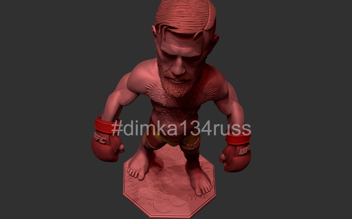 Conor McGregor 3D model 3D printable | CGTrader