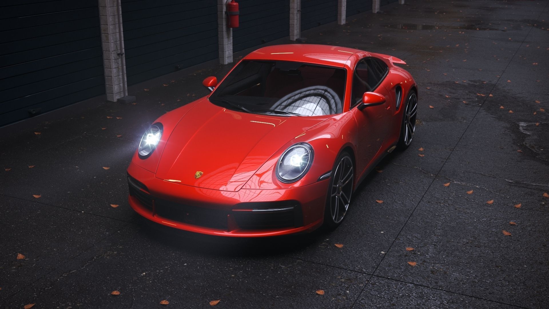 Car Render Scene - Garages - Corona render 3D model rigged | CGTrader