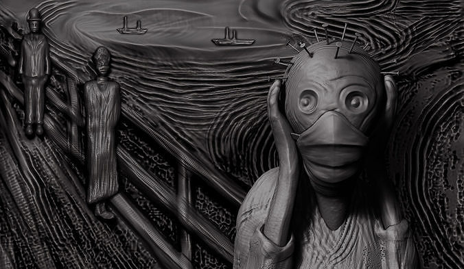 The Scream 2020 3D model | CGTrader