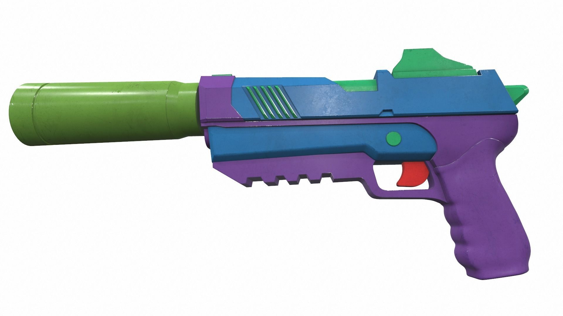Tactical toy gun 4 3D model | CGTrader