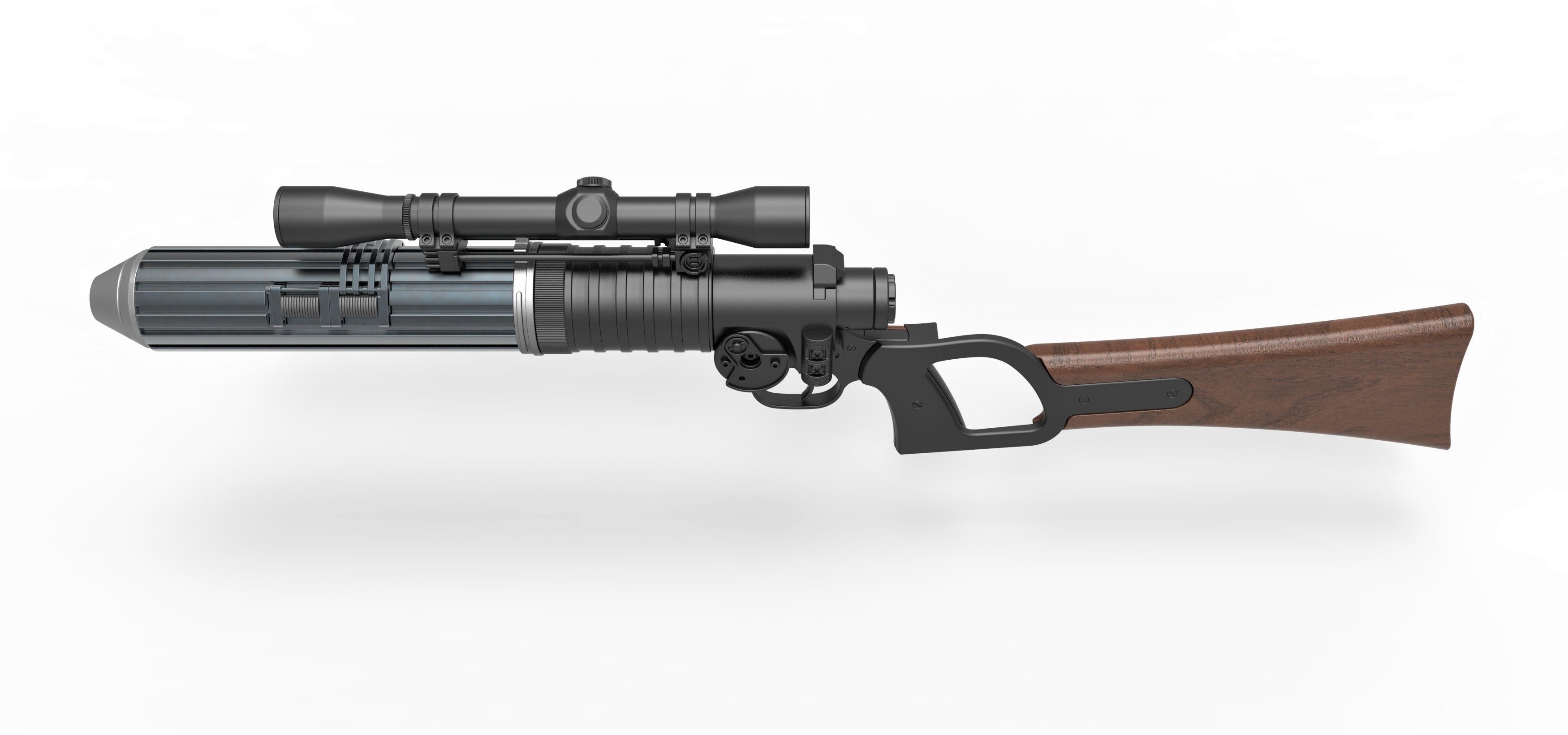 Boba Fett blaster carbine from The Mandalorian TV series 3D model ...