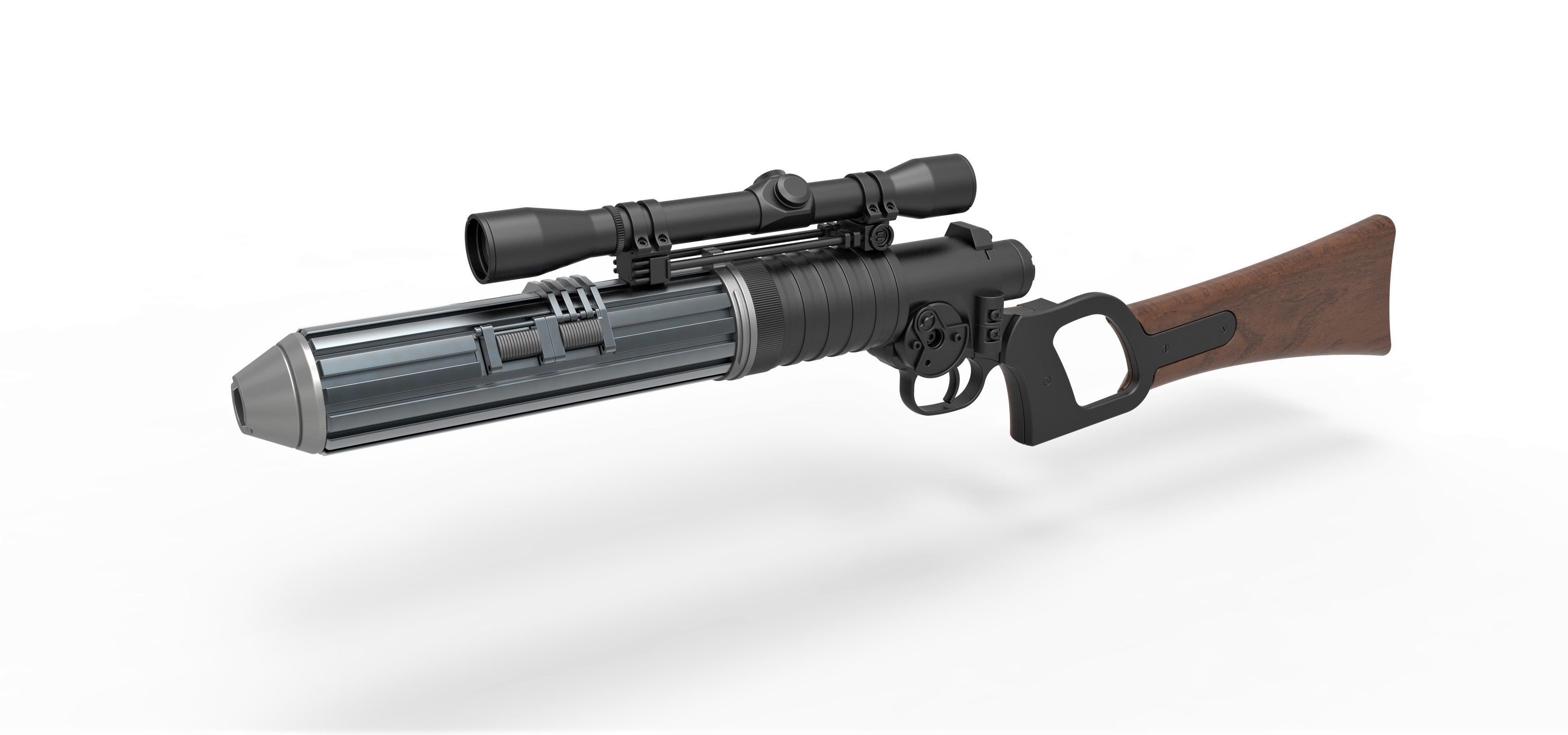 Boba Fett blaster carbine from The Mandalorian TV series 3D model ...