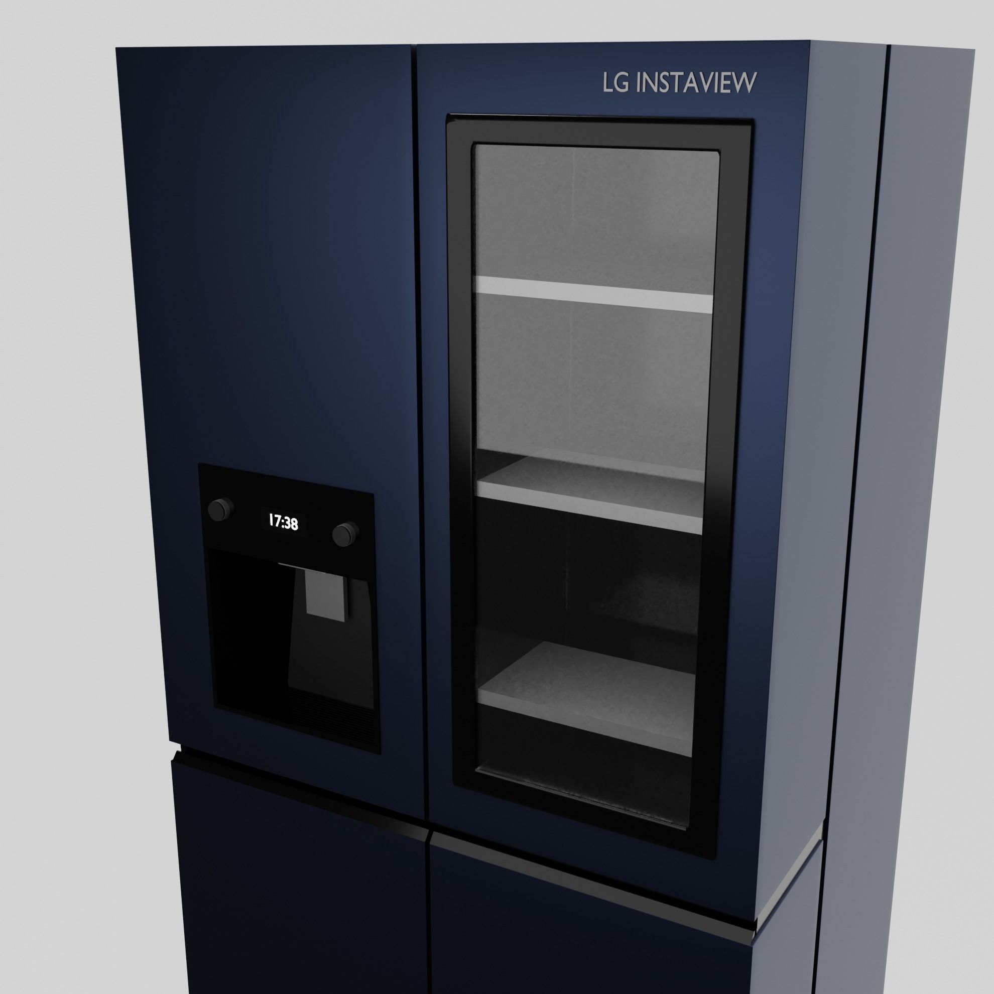 Fridge LG instaview free VR / AR / low-poly 3D model rigged | CGTrader