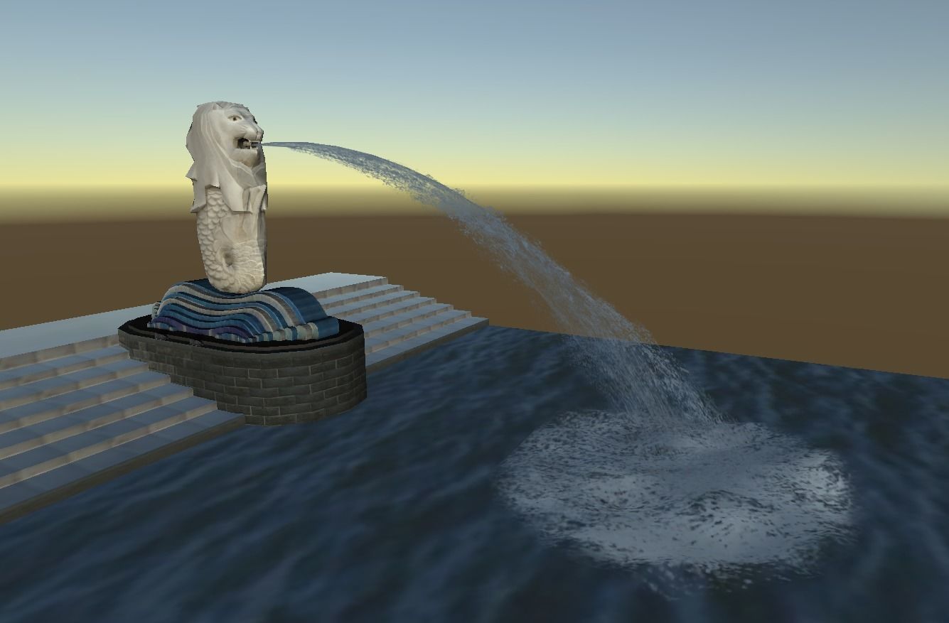 3D model Merlion Singapore 3D lowpoly model VR / AR / low-poly | CGTrader