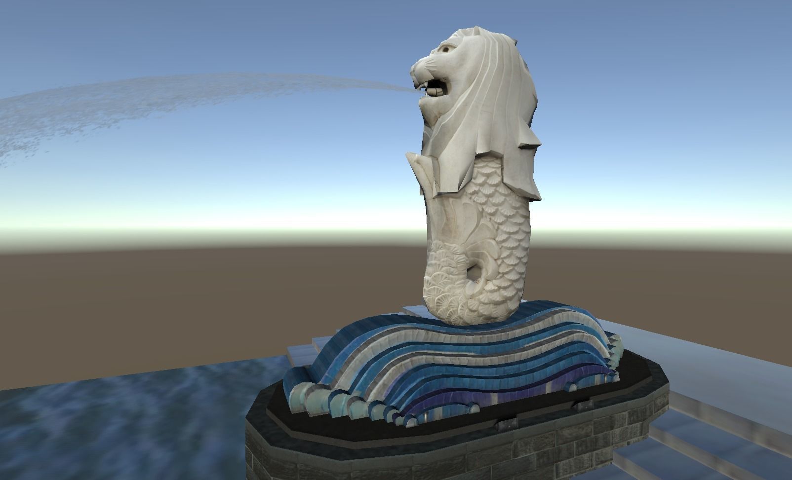 3D model Merlion Singapore 3D lowpoly model VR / AR / low-poly | CGTrader