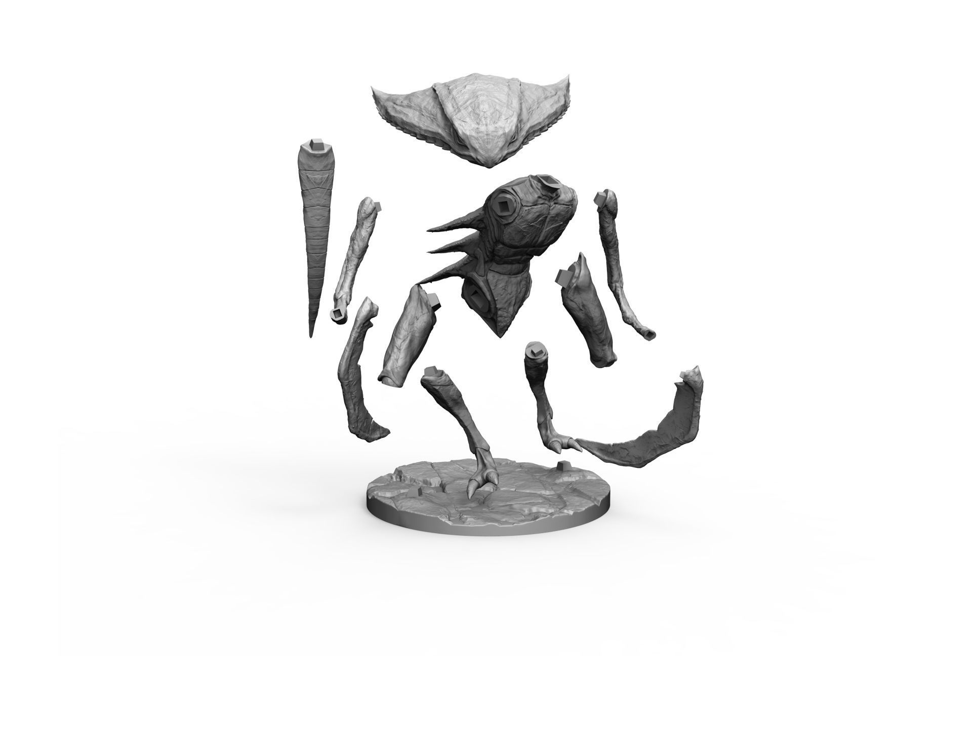Pokemon realistic 3d printable Kabutops 3D model 3D printable | CGTrader