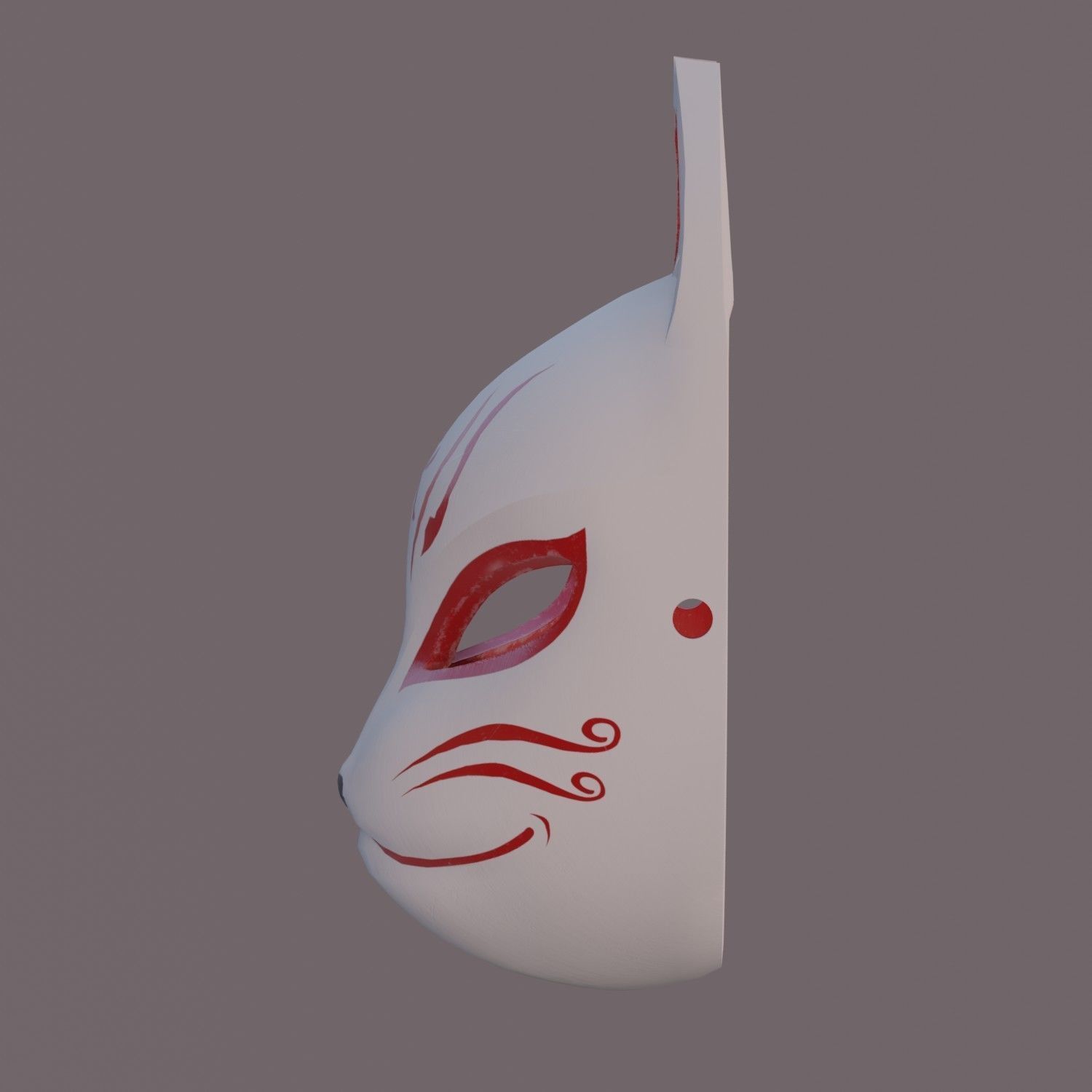 3D model Kitsune Mask VR / AR / low-poly | CGTrader