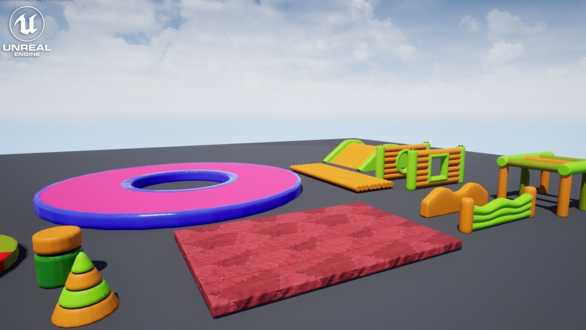 3D model Fun Obstacle Course Expansion For Unreal And Unity VR / AR ...