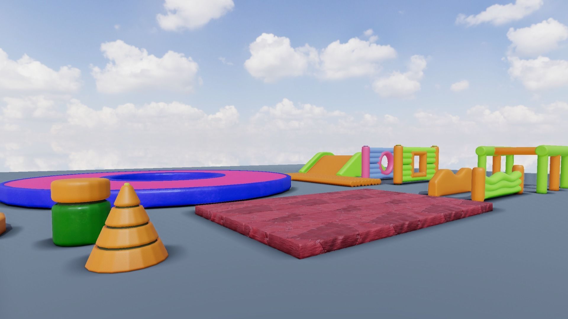 3D model Fun Obstacle Course Expansion For Unreal And Unity VR / AR ...