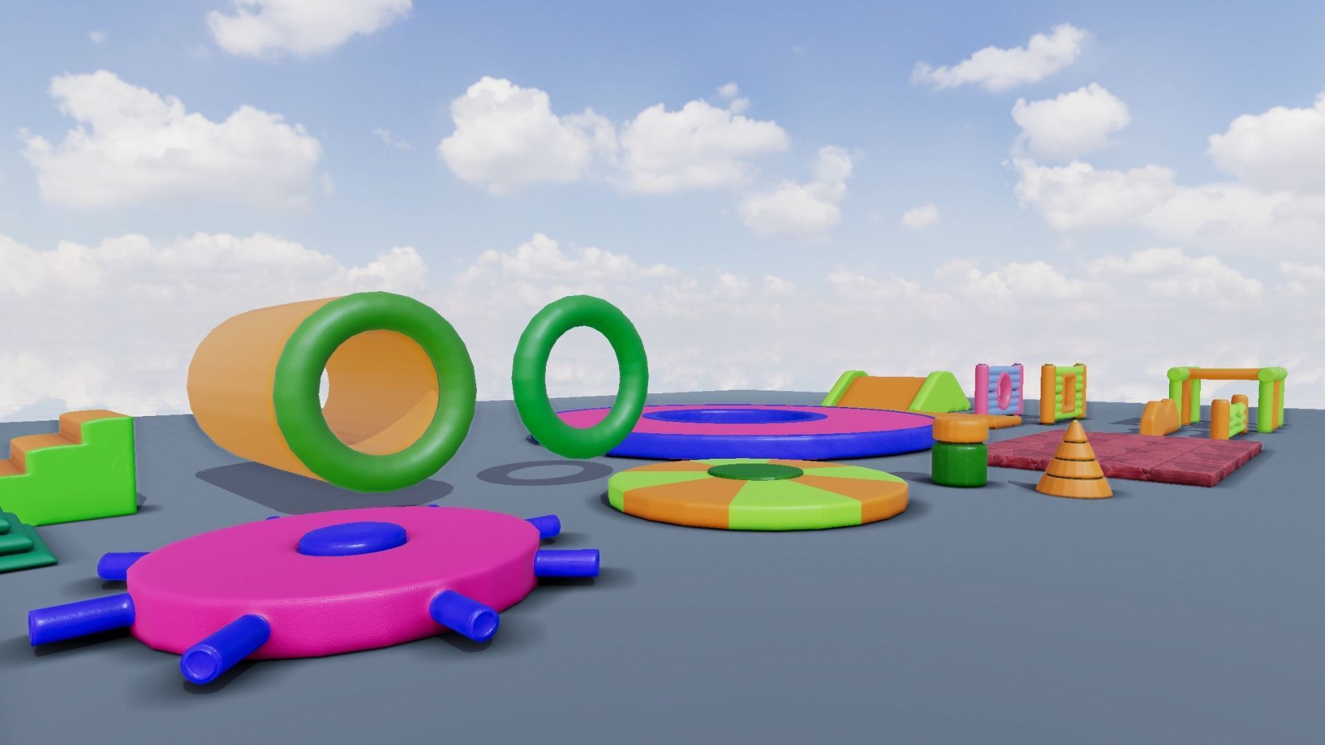 3D model Fun Obstacle Course Expansion For Unreal And Unity VR / AR ...