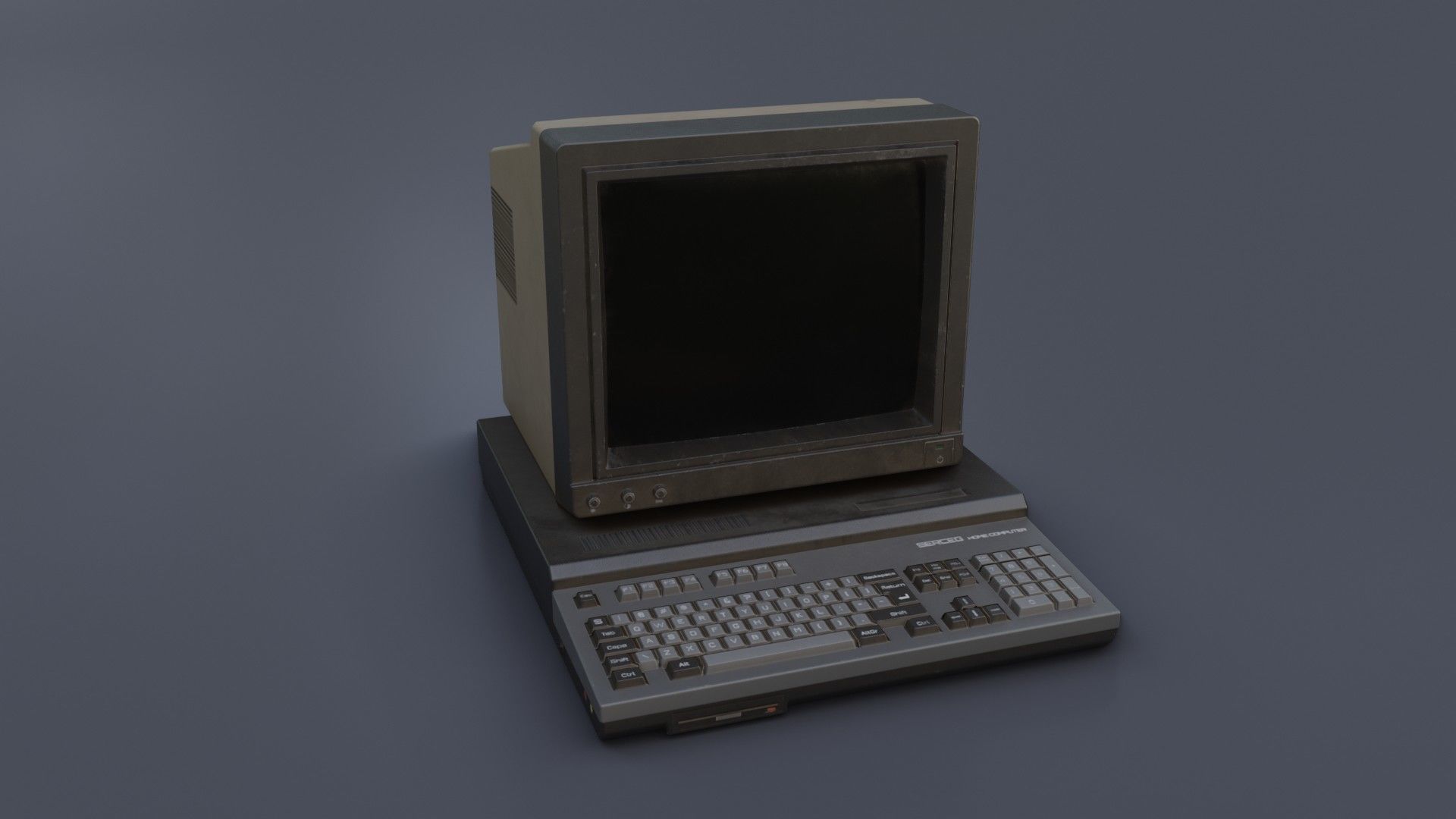 3D model Old Home Computer - Microcomputer VR / AR / low-poly | CGTrader