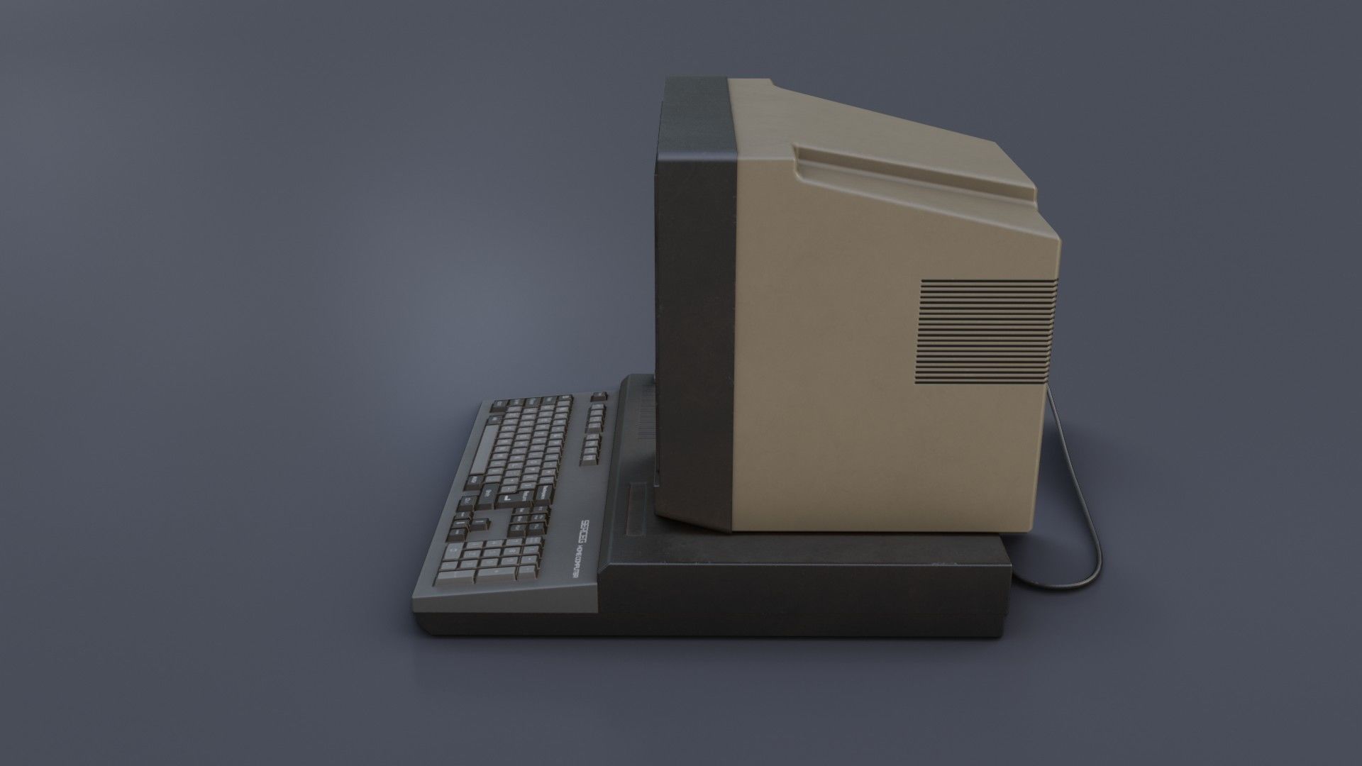 3D model Old Home Computer - Microcomputer VR / AR / low-poly | CGTrader