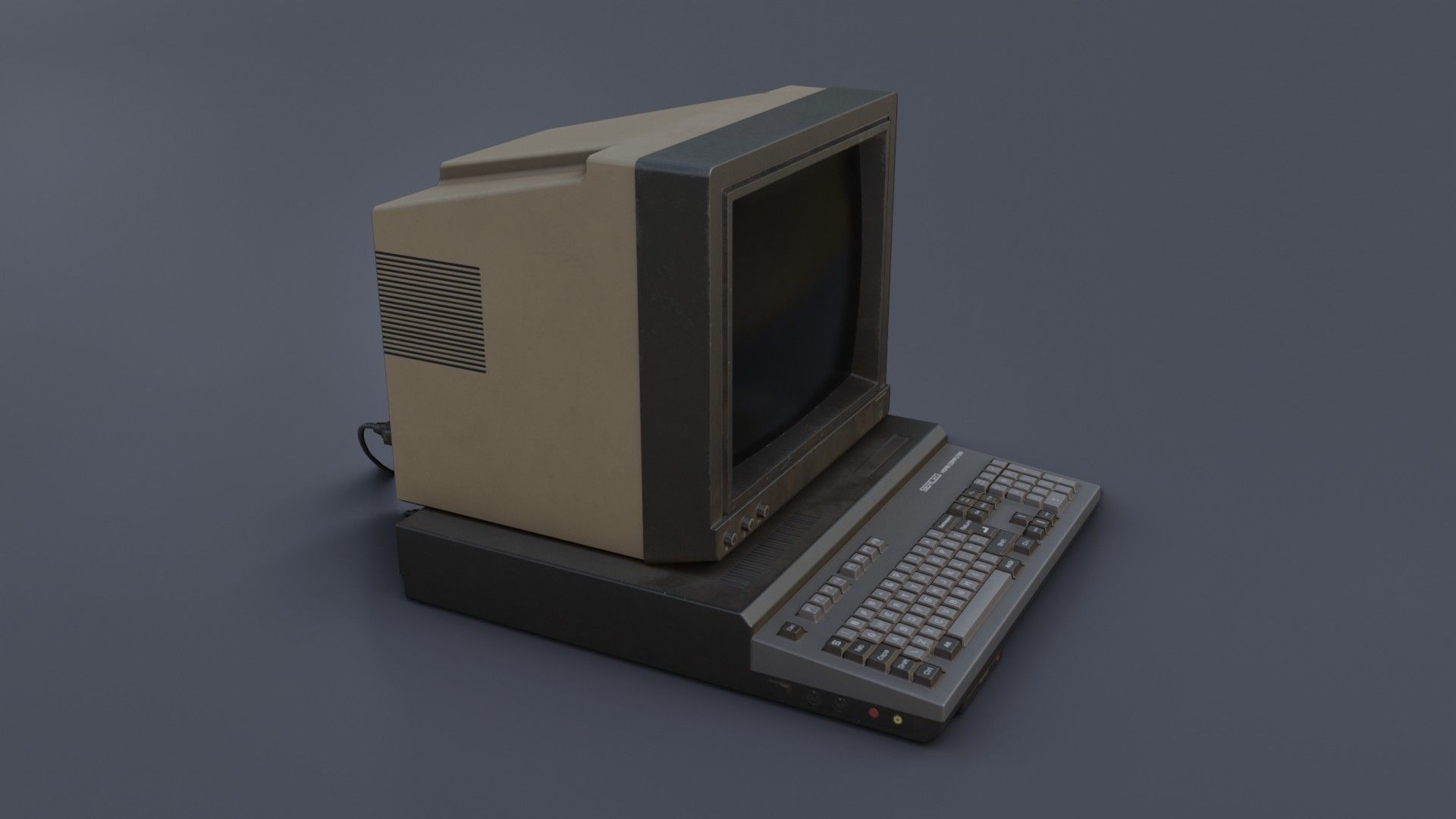 3D model Old Home Computer - Microcomputer VR / AR / low-poly | CGTrader