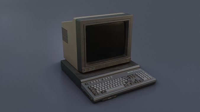 3D model Old Home Computer - Microcomputer VR / AR / low-poly | CGTrader