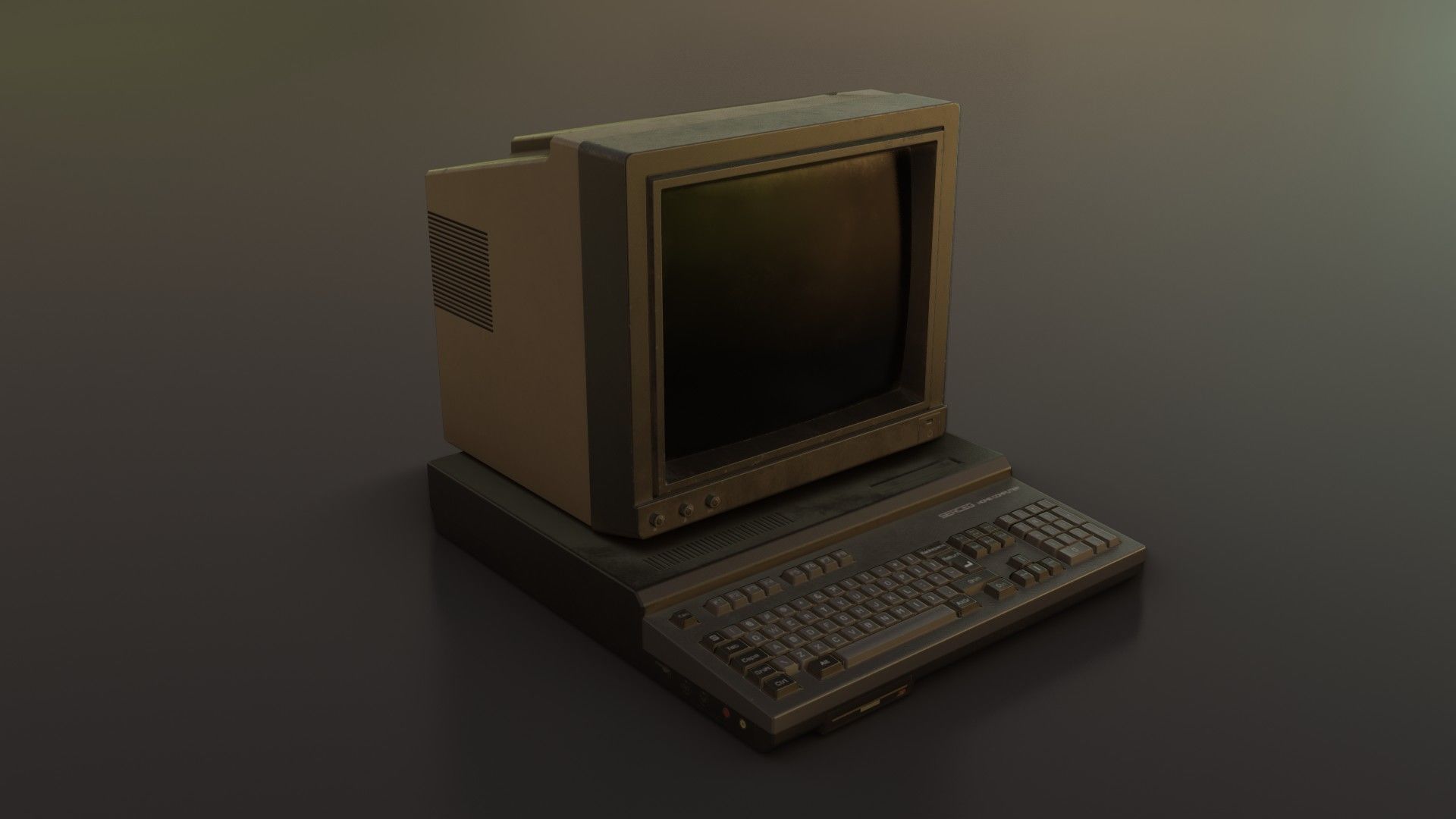 3D model Old Home Computer - Microcomputer VR / AR / low-poly | CGTrader