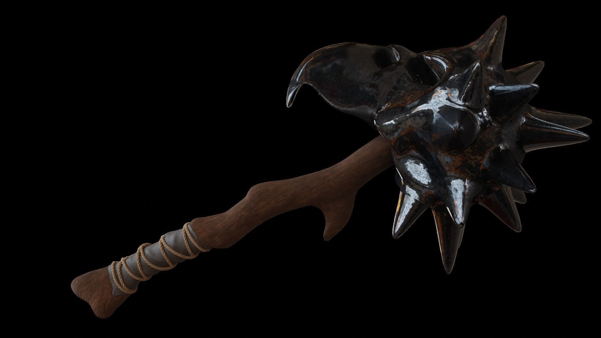 3D model 3D Bird Skull Mace model VR / AR / low-poly | CGTrader