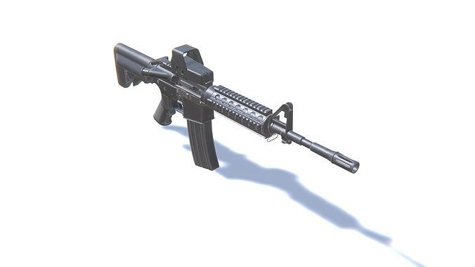 3D model Assault Rifle AR M4 VR / AR / low-poly | CGTrader