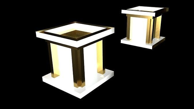 gold base 3D model | CGTrader