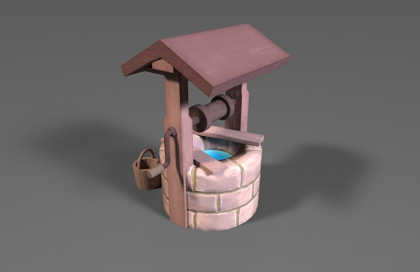 3D model Baked low-poly well VR / AR / low-poly | CGTrader