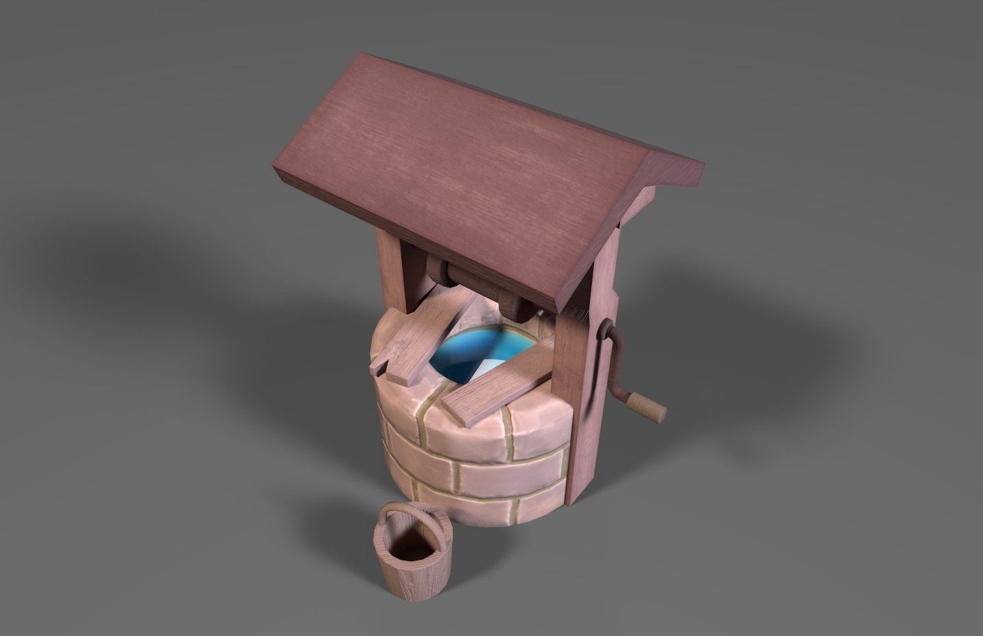 3D model Baked low-poly well VR / AR / low-poly | CGTrader