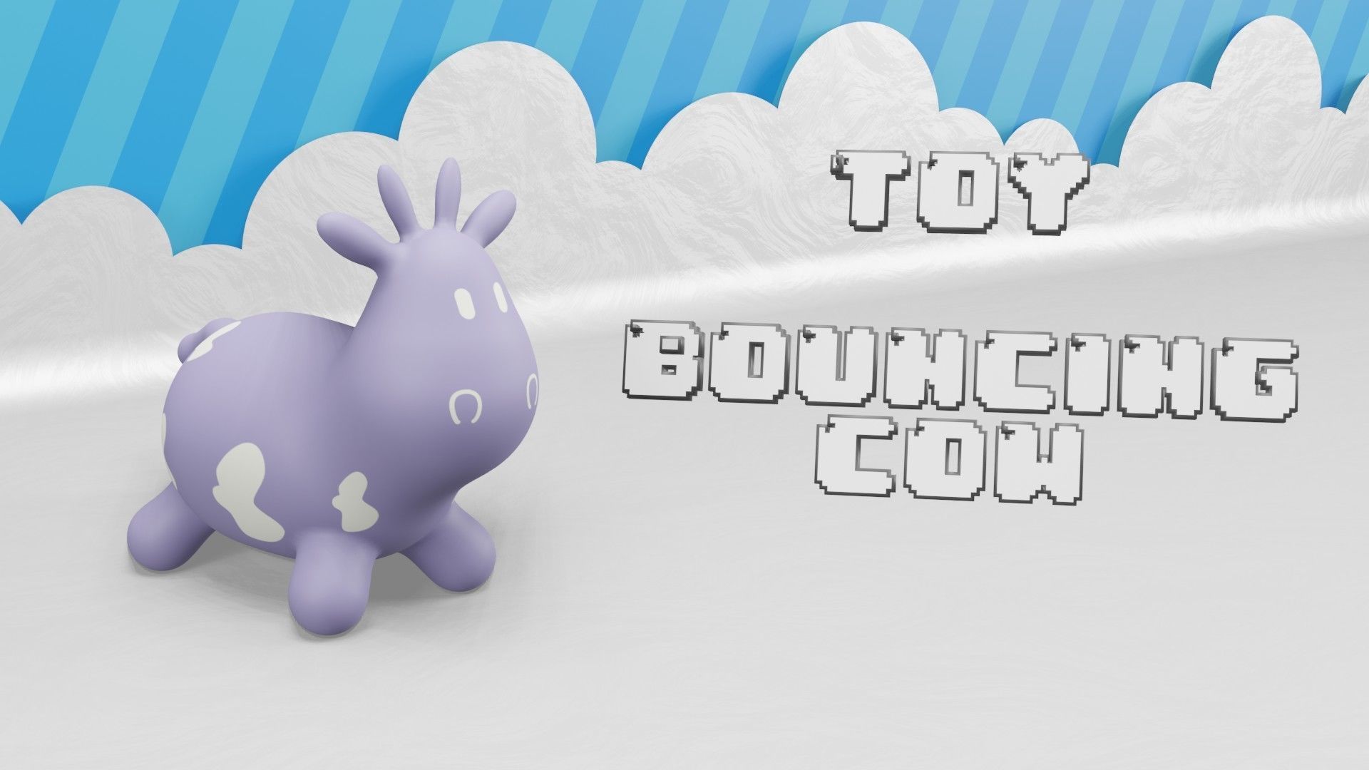 3D model Toy - Bouncing Cow - Rocking for Toddlers