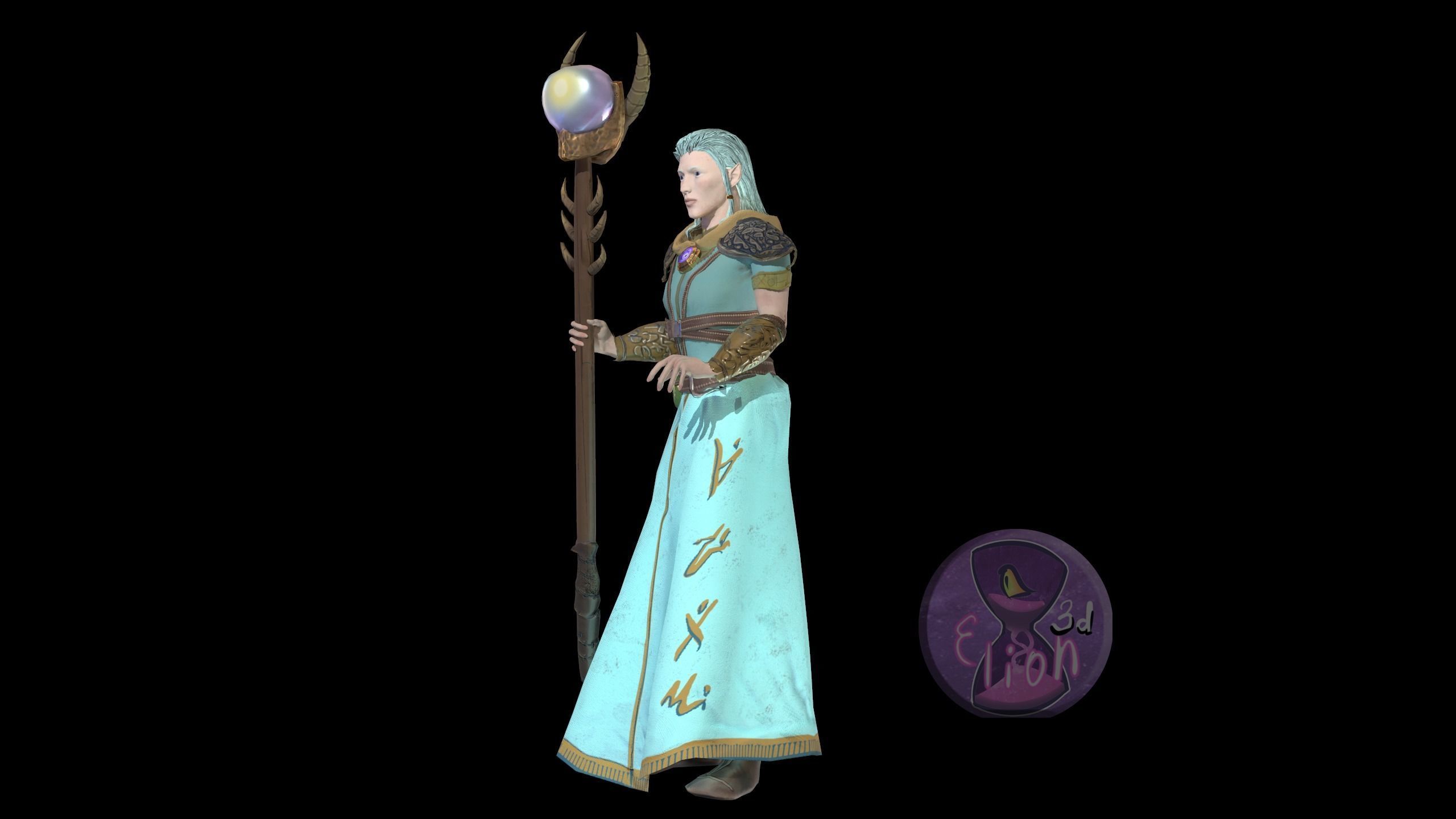 3D model Elf Mage VR / AR / low-poly rigged | CGTrader