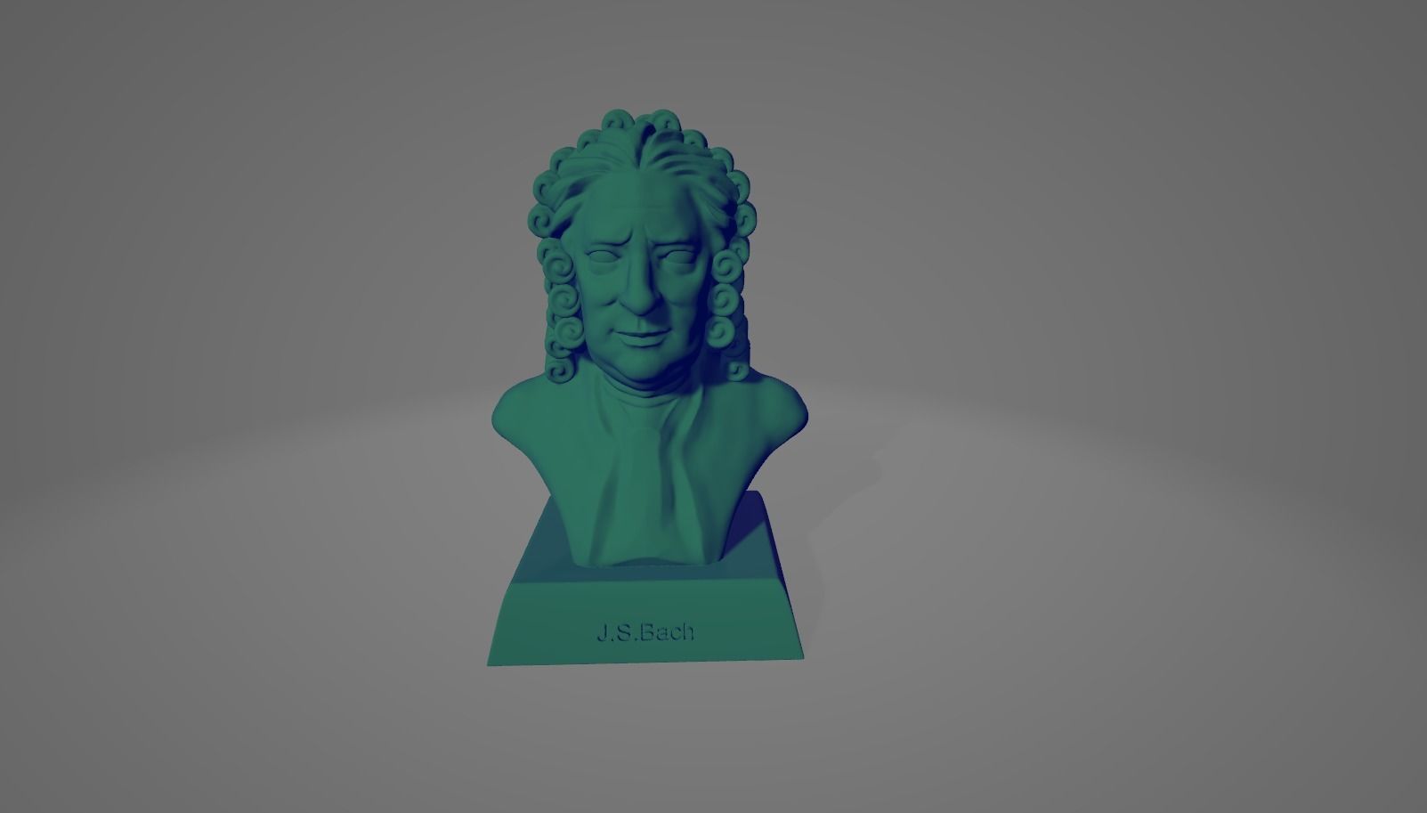 Johann Sebastian Bach 3D print model 3D model 3D printable | CGTrader