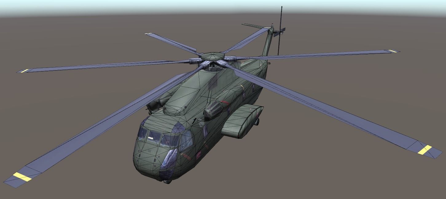 3D model CH 53 Sea Stallion Sikorsky S-65 Helicopter 3d model VR / AR ...