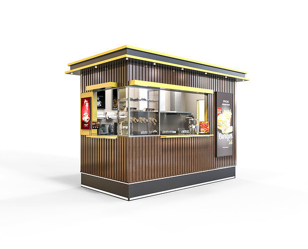 3D model Snack Bar VR / AR / low-poly | CGTrader
