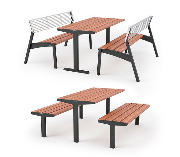 3D model Mmcite Vera Solo Vera - Table - Bench VR / AR / low-poly ...