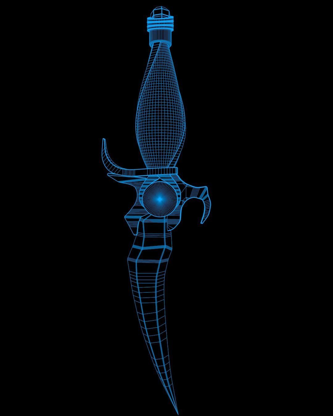 Dagger of Time Prince of Persia Custom 3D Model 3D model | CGTrader