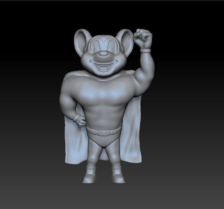 Mighty Mouse 3D model 3D printable | CGTrader
