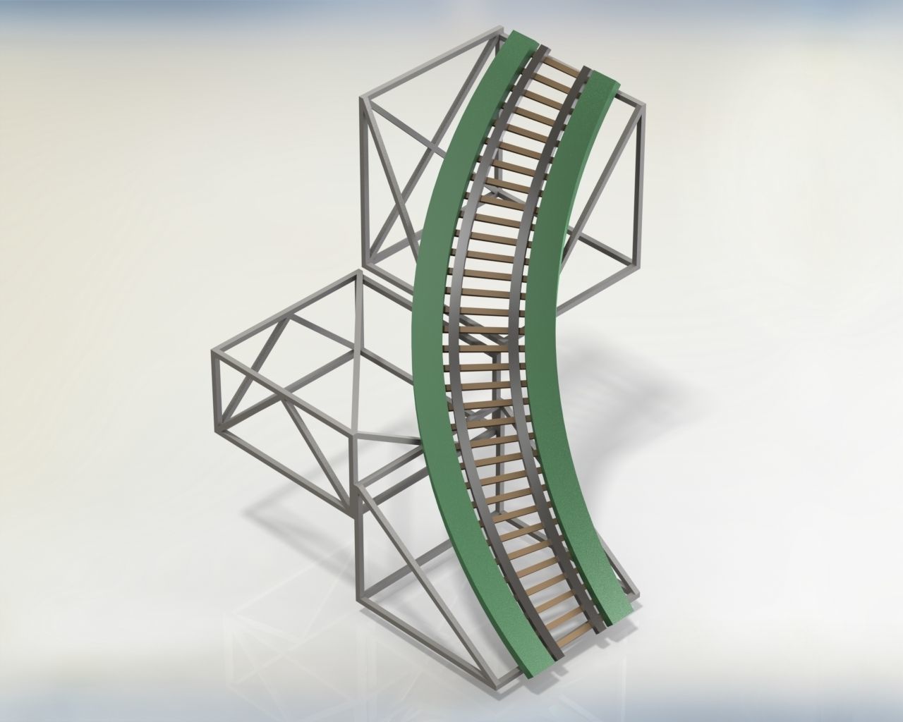 Roller coaster Construction set 3D model | CGTrader