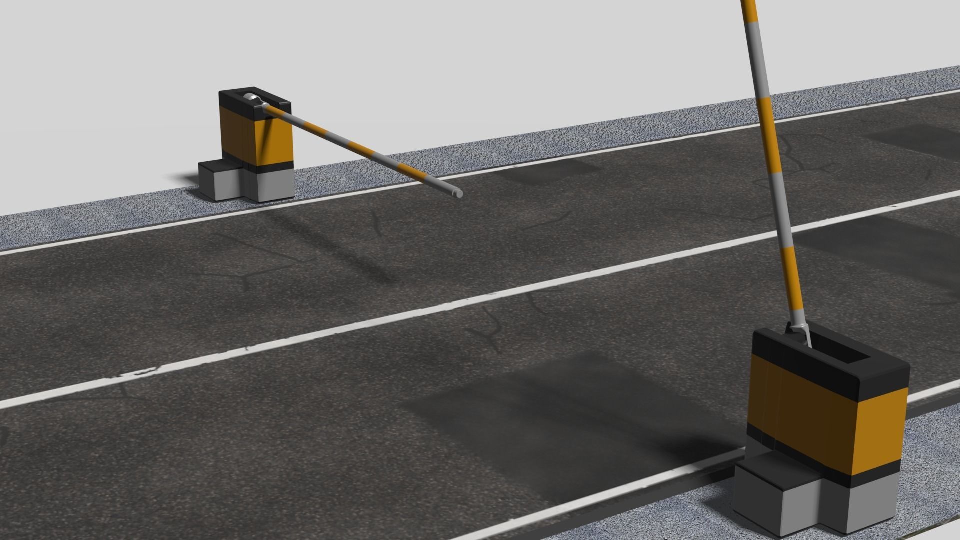 RoadType-Road Blocks free 3D model | CGTrader