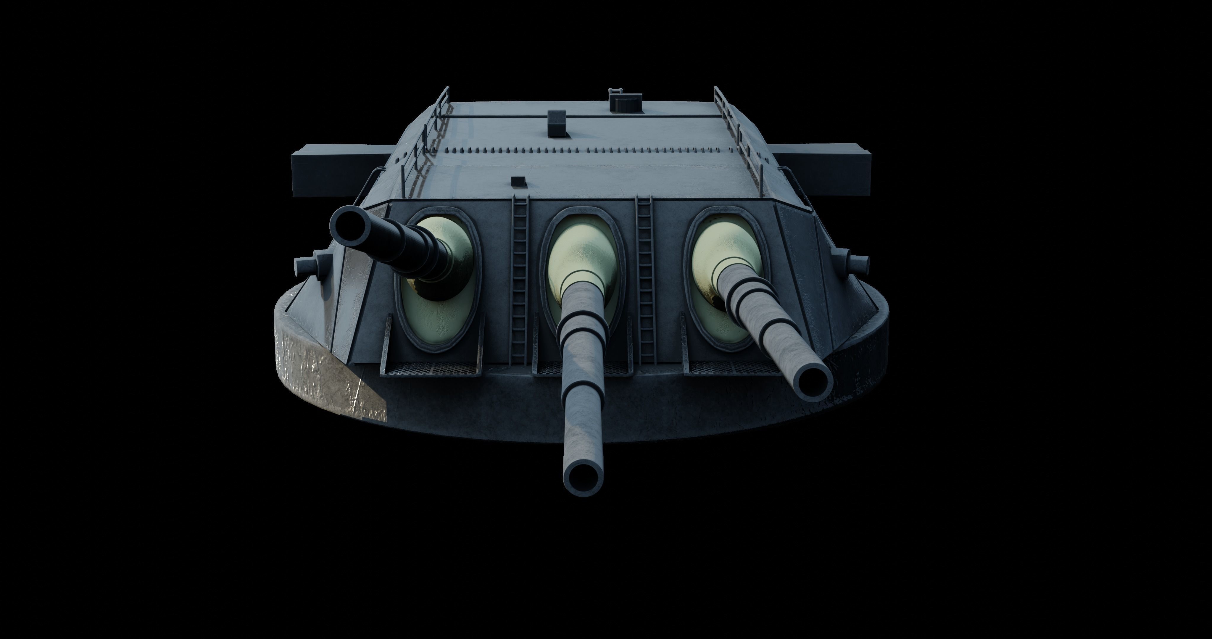 Type 94 naval gun 3D model | CGTrader