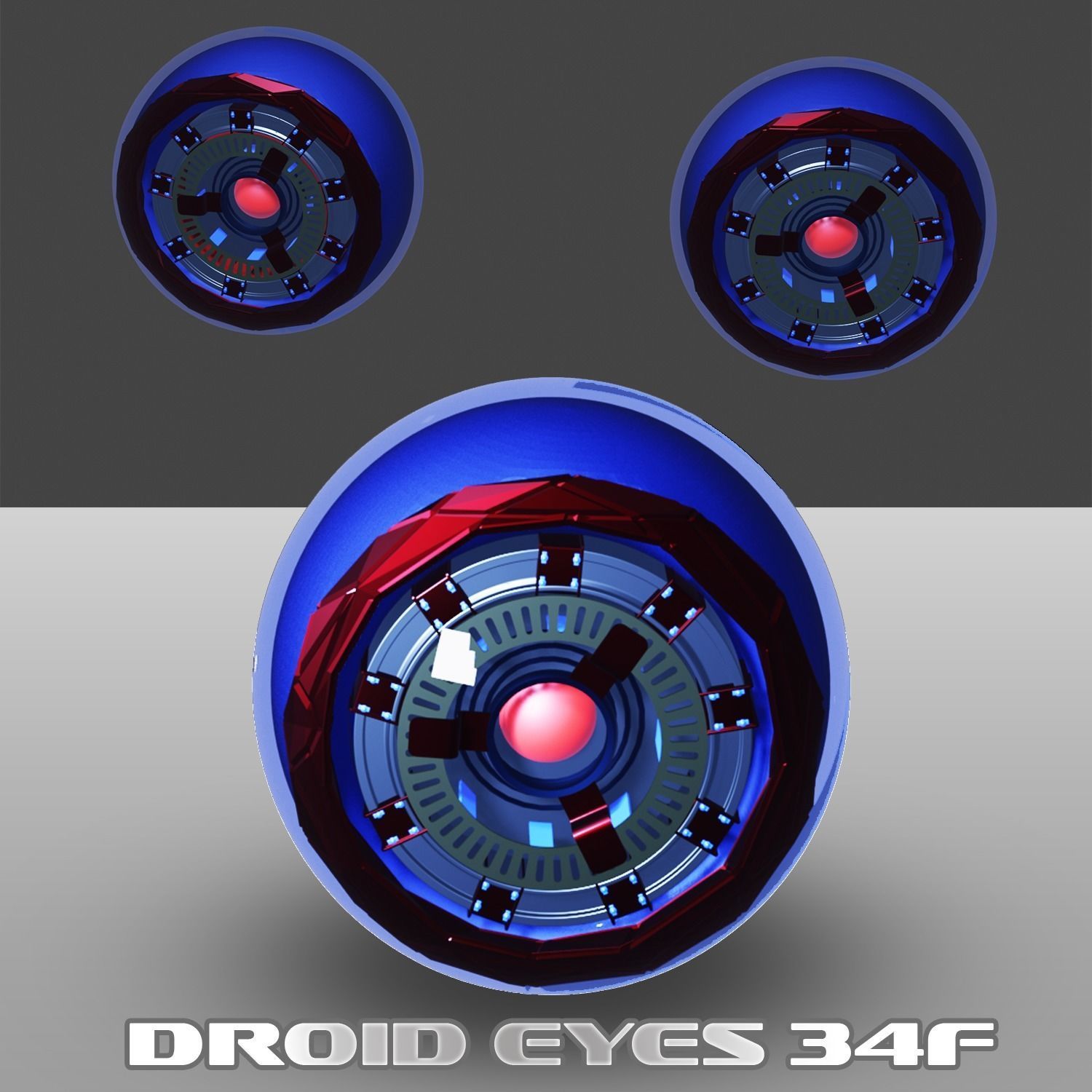 3D DROID EYES 34F | CGTrader