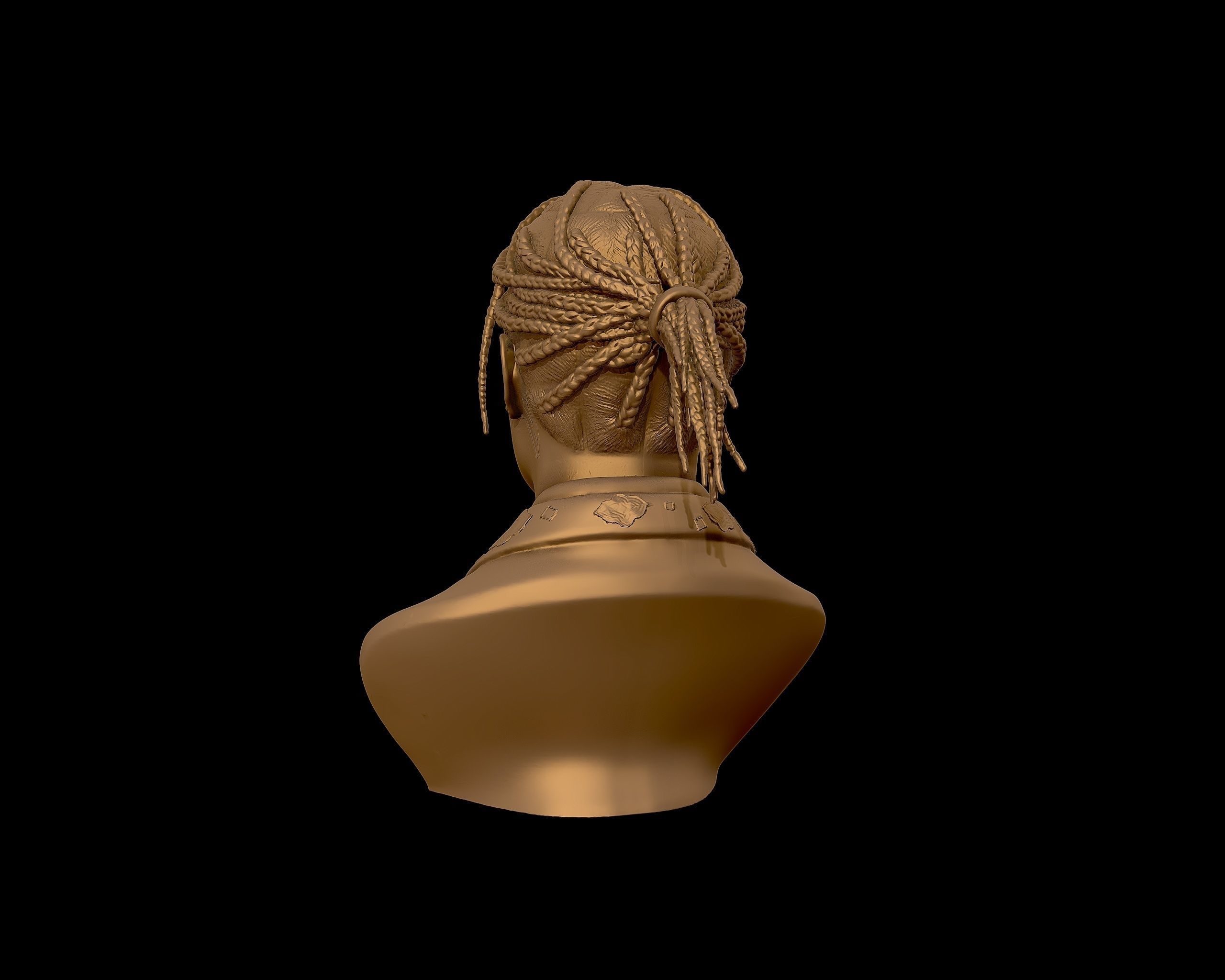 ASAP Rocky Portrait sculpture 3D model 3D printable | CGTrader