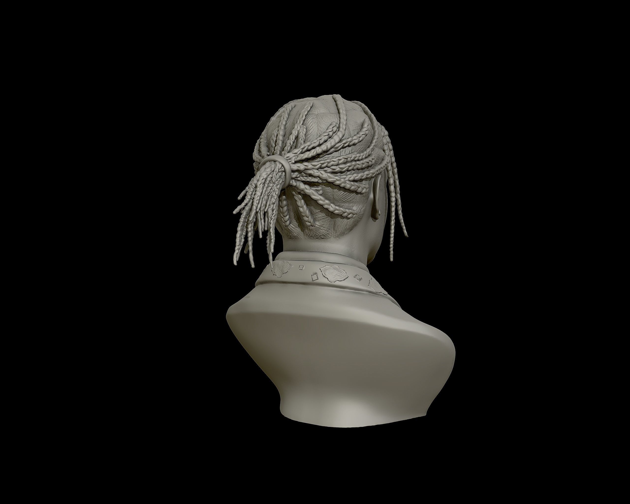 ASAP Rocky Portrait sculpture 3D model 3D printable | CGTrader