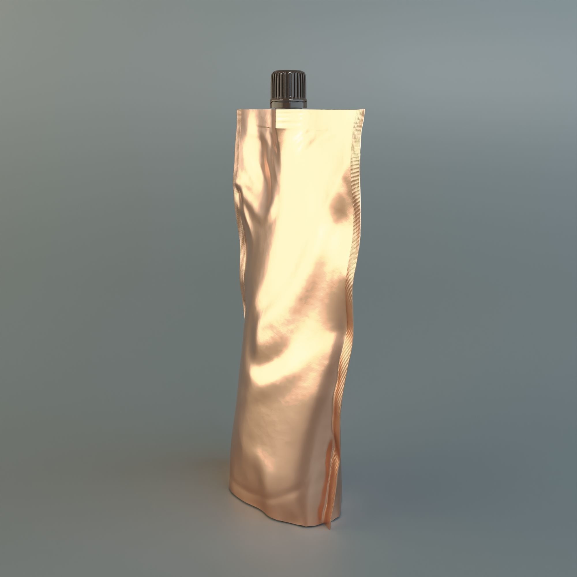 Glossy metallic doy-pack with dispenser 3D model | CGTrader