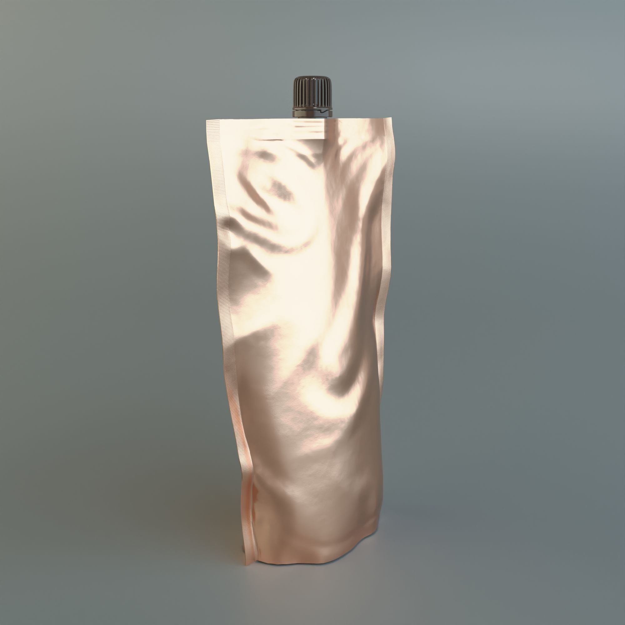 Glossy metallic doy-pack with dispenser 3D model | CGTrader