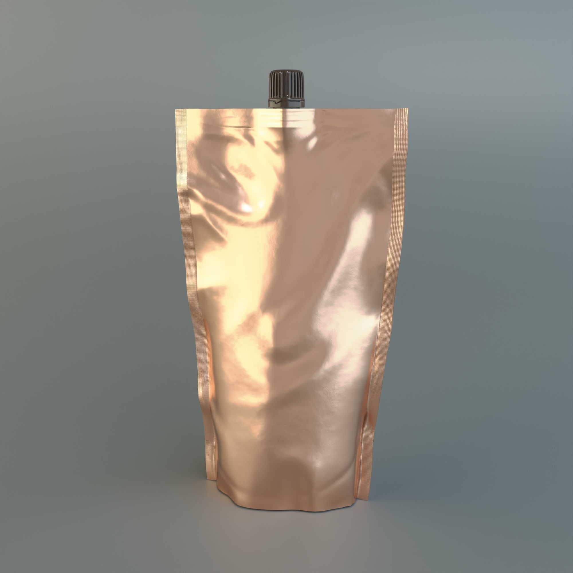 Glossy metallic doy-pack with dispenser 3D model | CGTrader