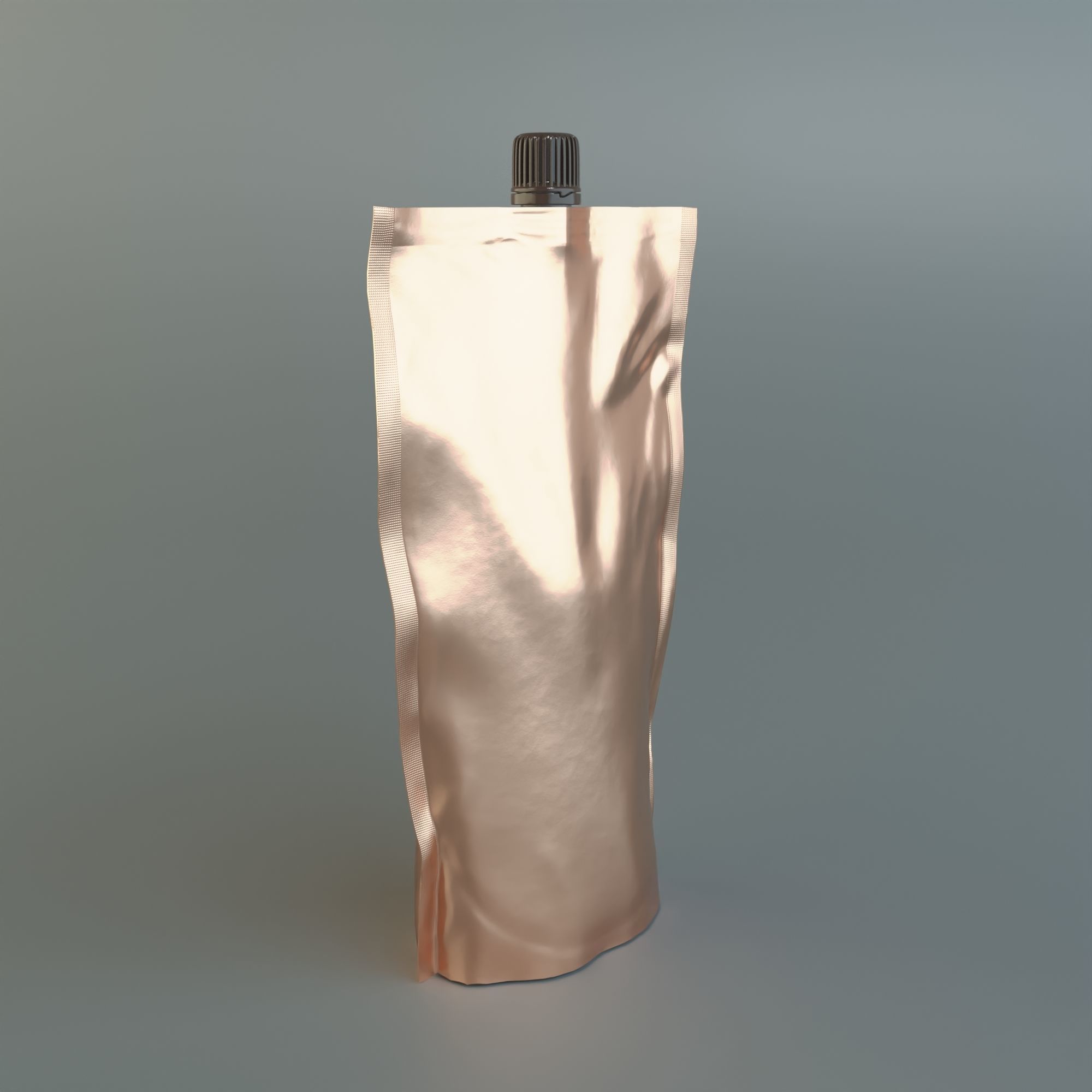 Glossy metallic doy-pack with dispenser 3D model | CGTrader