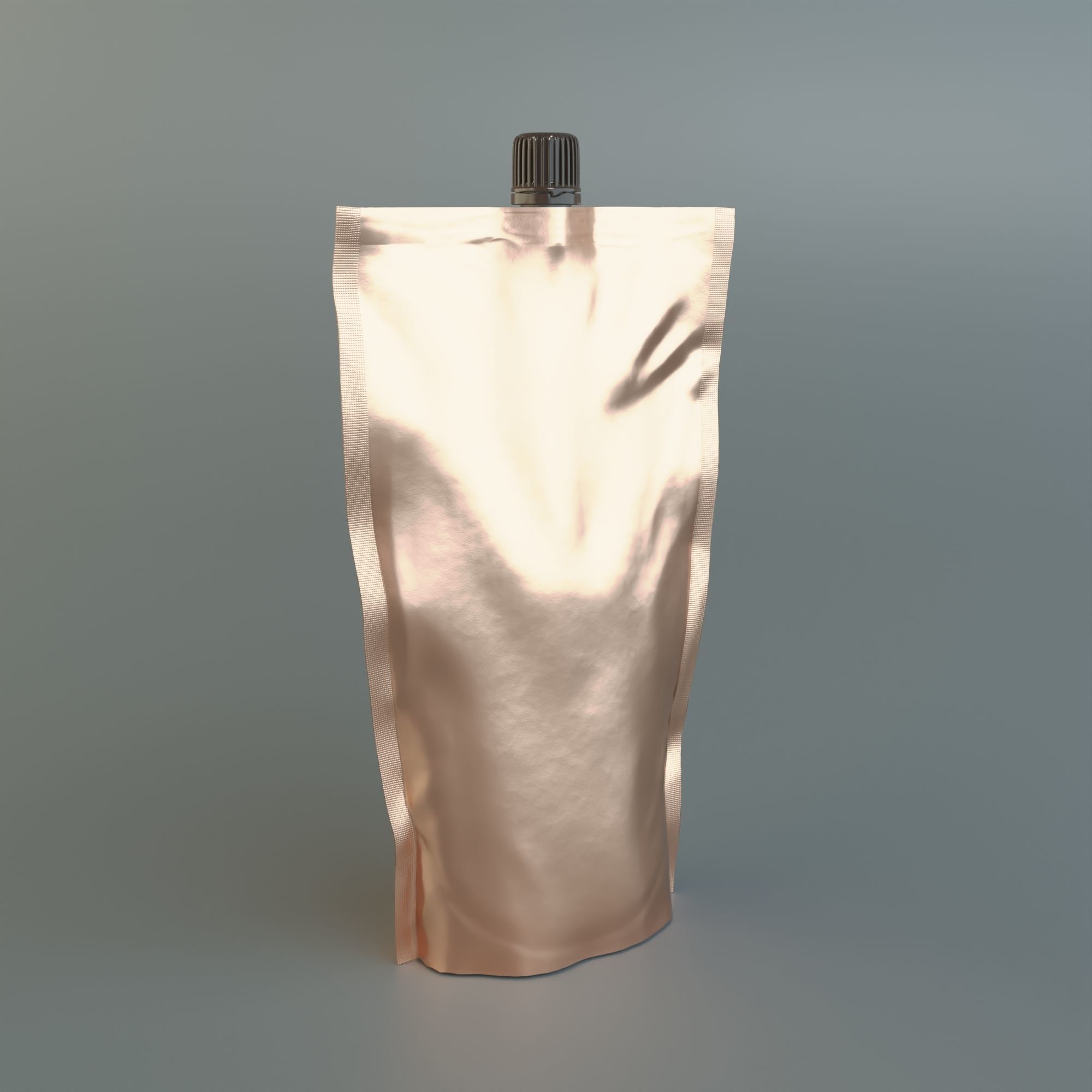 Glossy metallic doy-pack with dispenser 3D model | CGTrader