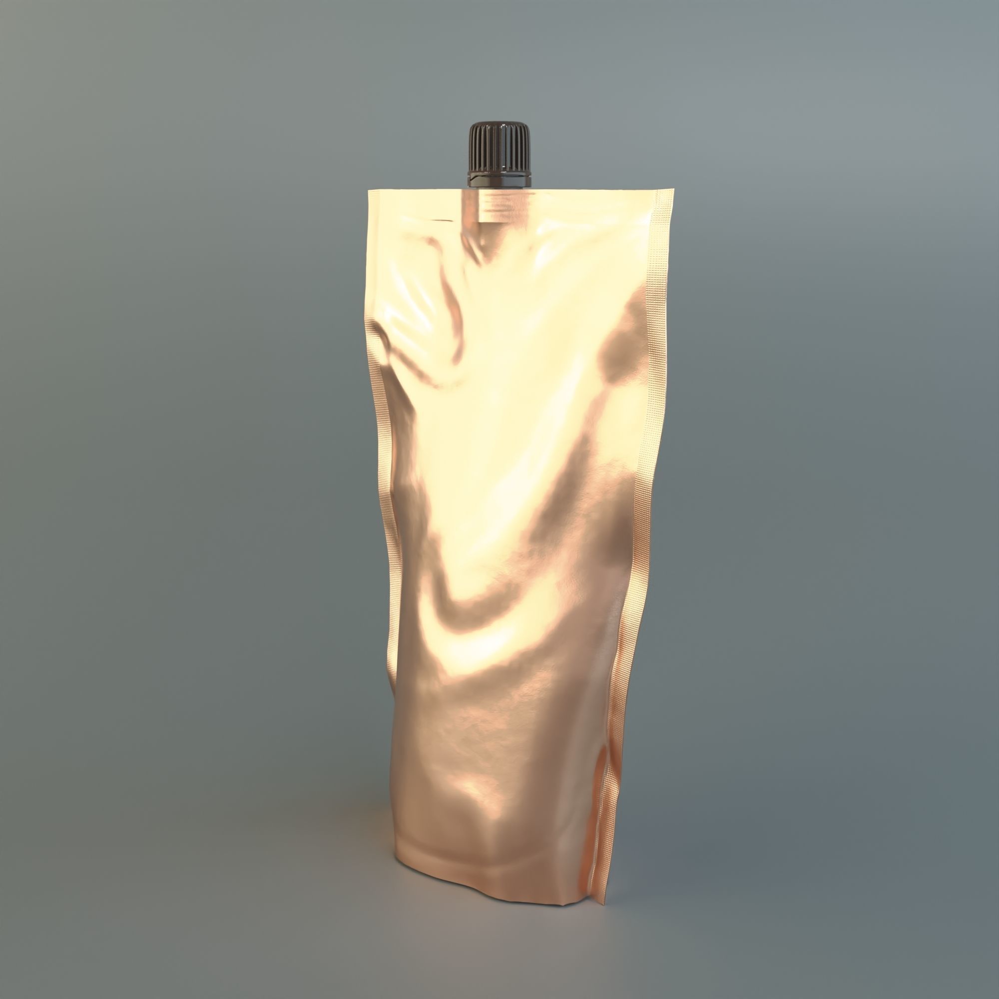 Glossy metallic doy-pack with dispenser 3D model | CGTrader
