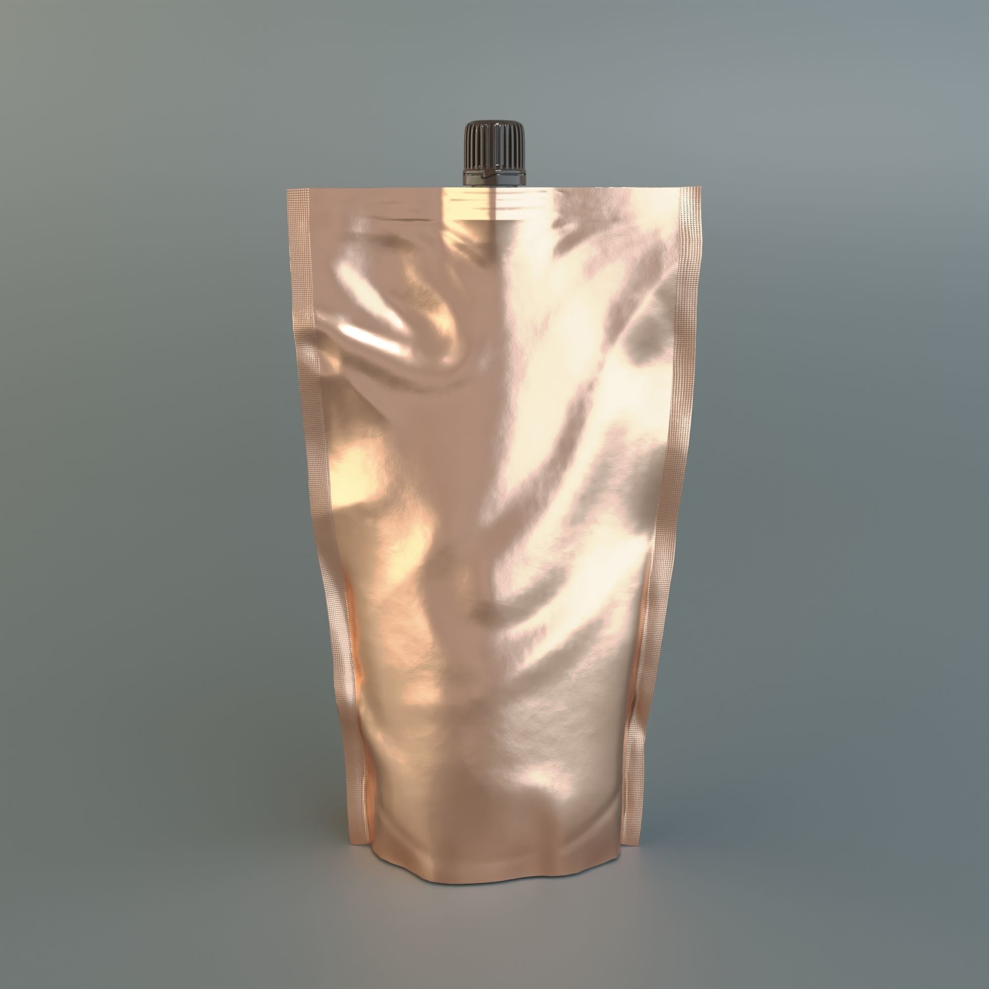 Glossy metallic doy-pack with dispenser 3D model | CGTrader