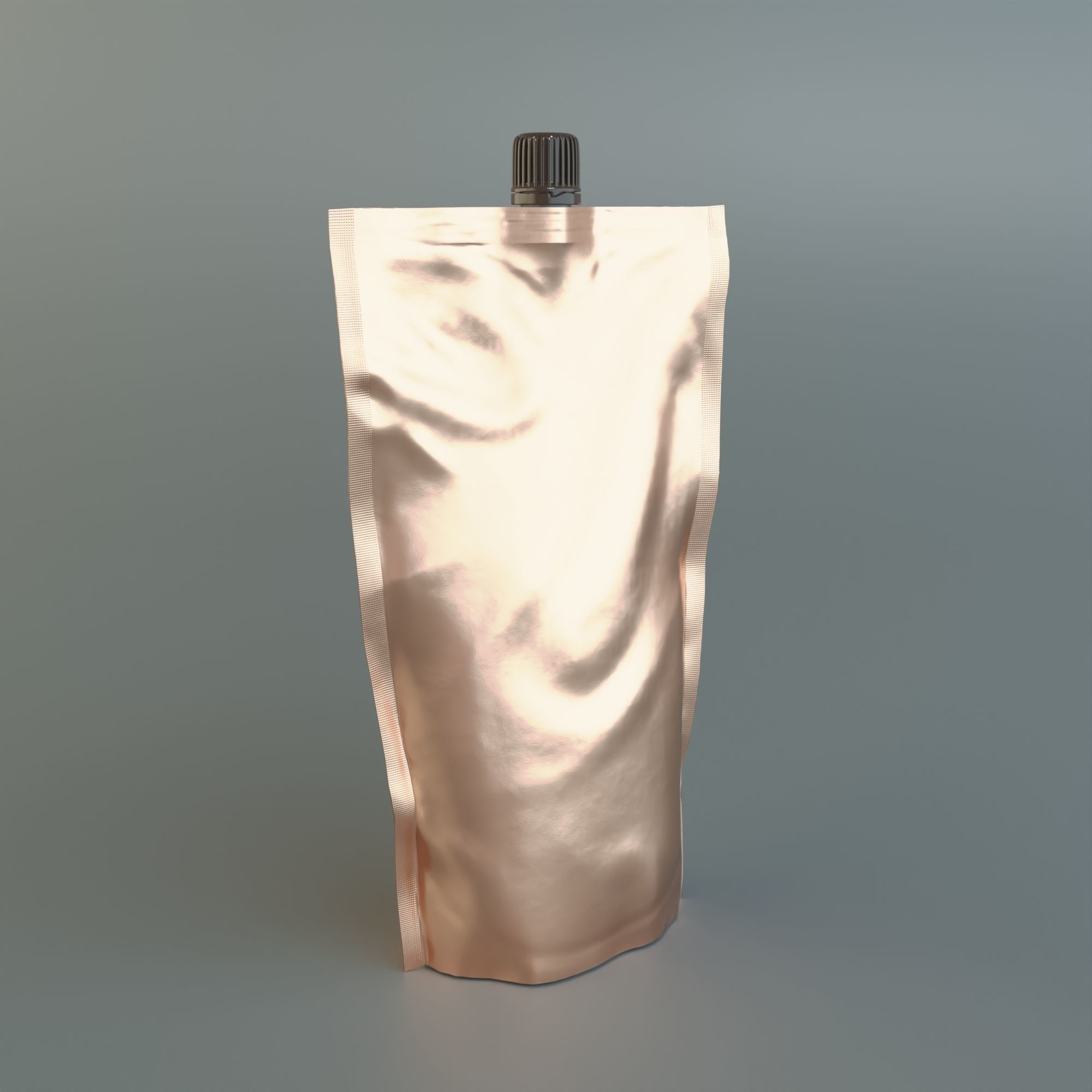 Glossy metallic doy-pack with dispenser 3D model | CGTrader