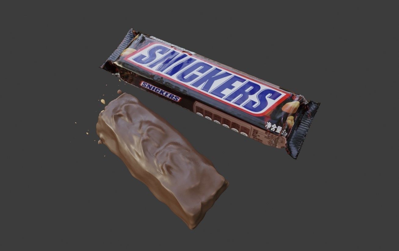 Snickers Bar 3D model | CGTrader
