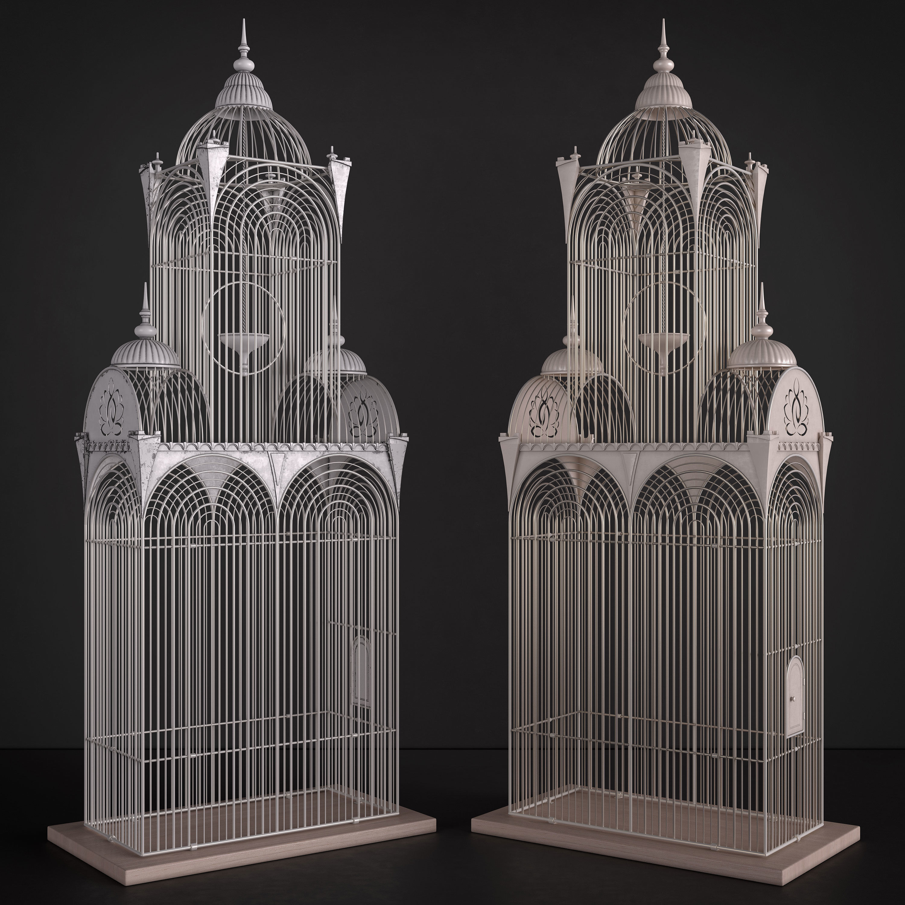 Decorative floor cage 3D model | CGTrader