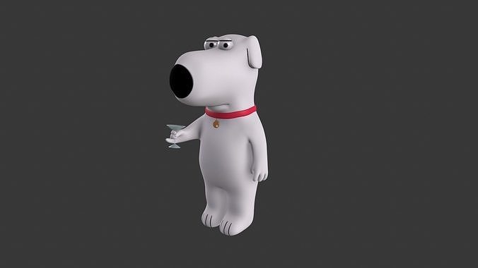 3D model Brian Griffin VR / AR / low-poly | CGTrader